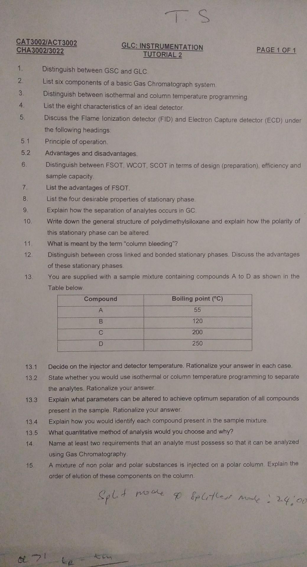 Solved Question 1 1.1 Distinguish between column | Chegg.com