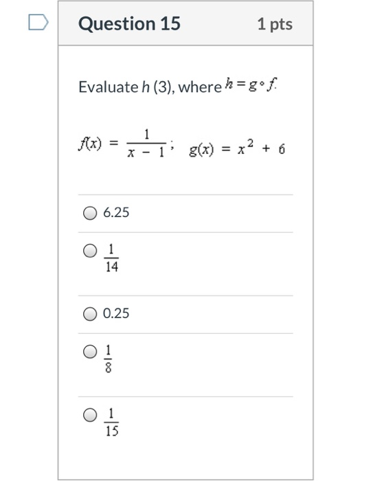 Solved Question 13 1 pts Letf be the function defined by | Chegg.com