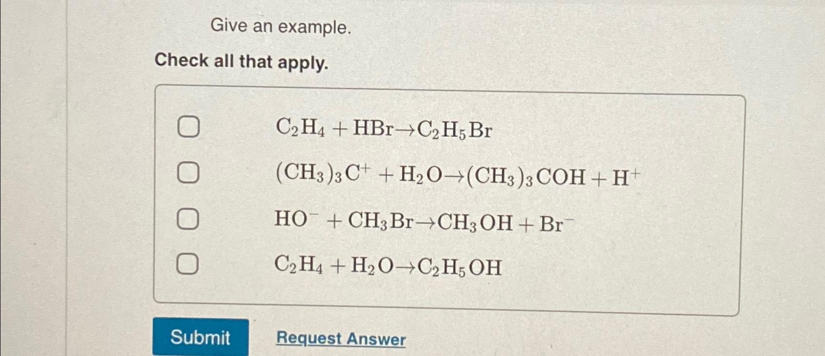 Solved Give an example.Check all that | Chegg.com