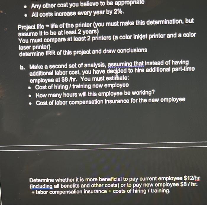 Solved PROBL=M3 a. A frame store has decided to start | Chegg.com