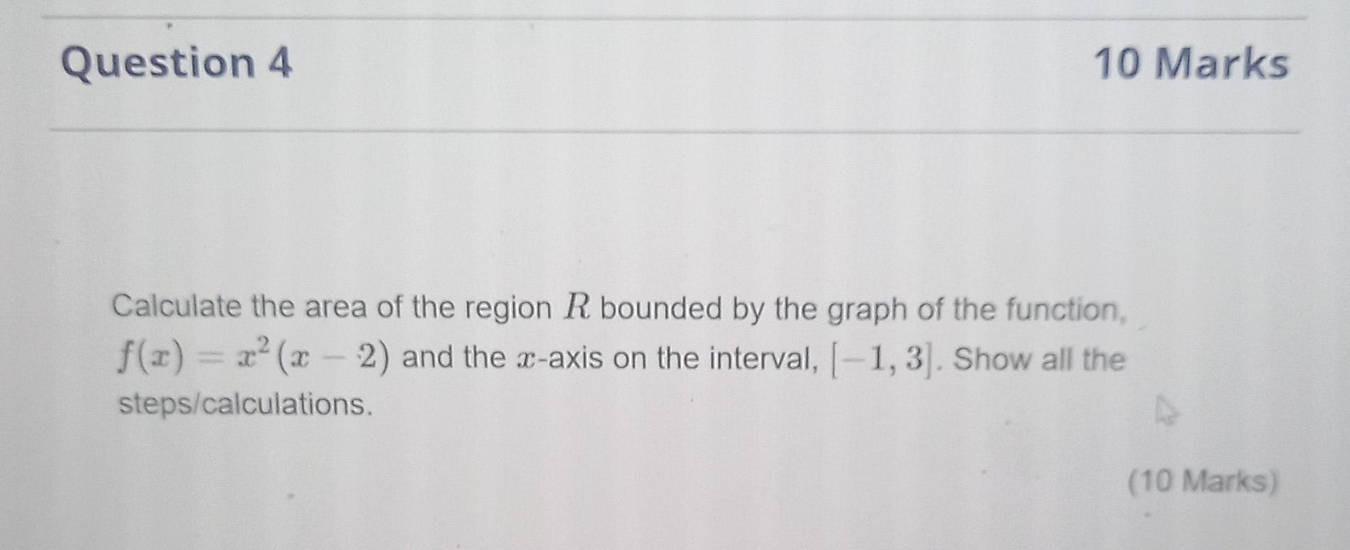 Solved Calculate the area of the region R bounded by the | Chegg.com