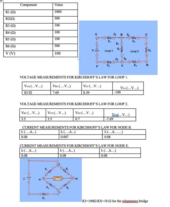 Solved 6. Calculate theoretical values of VBC, VCD, VDE and | Chegg.com