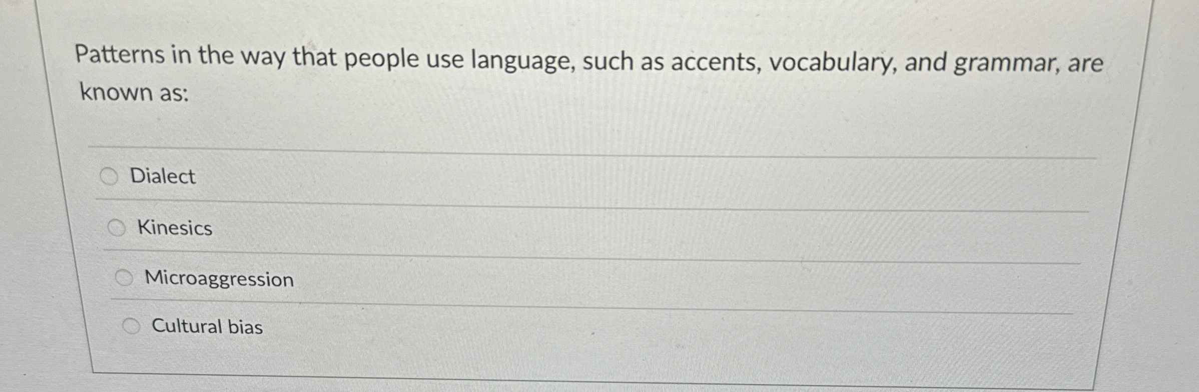 Solved Patterns in the way that people use language, such as | Chegg.com