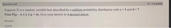 Solved Suppose X is a random variable best described by a | Chegg.com