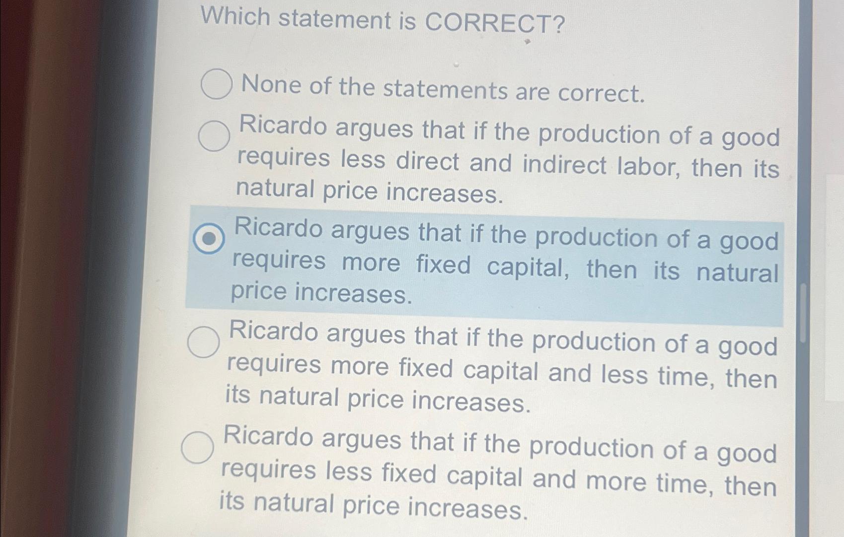 Solved Which statement is CORRECT?None of the statements are | Chegg.com