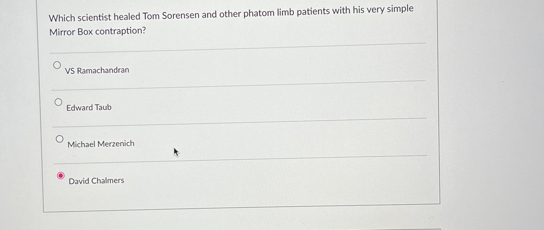 Solved Which scientist healed Tom Sorensen and other phatom | Chegg.com