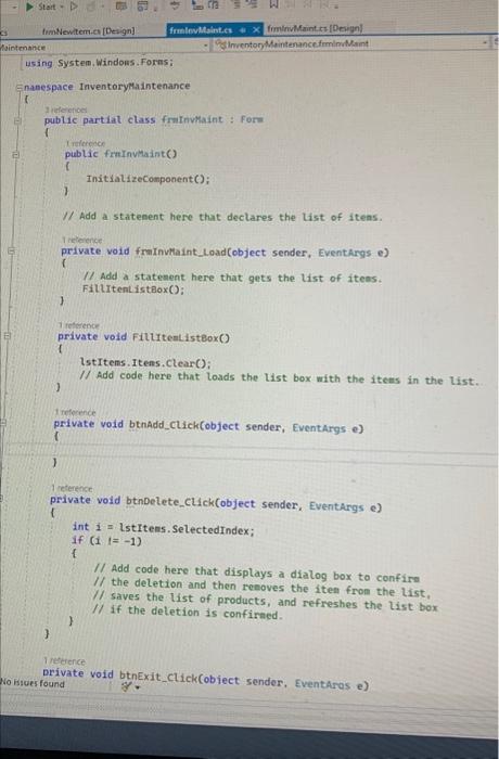 Solved Need help in C# filling in each step, already have it | Chegg.com