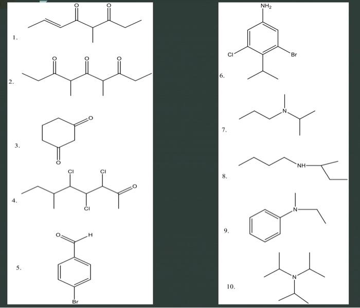 Solved 0t 애 CI o CH3 H3C CH3 CH3 CHS CH3 OH H3C NH2 H2C NH | Chegg.com