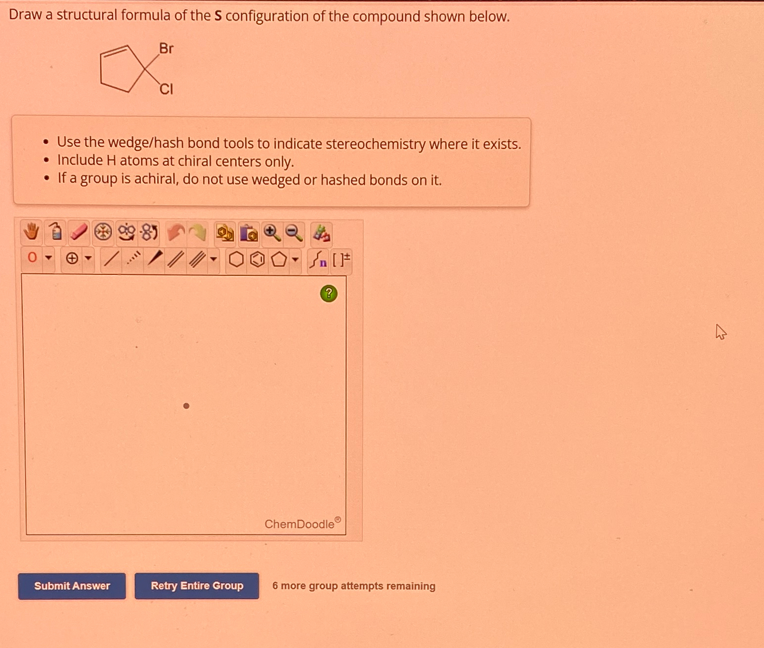 Solved Draw a structural formula of the S ﻿configuration of | Chegg.com