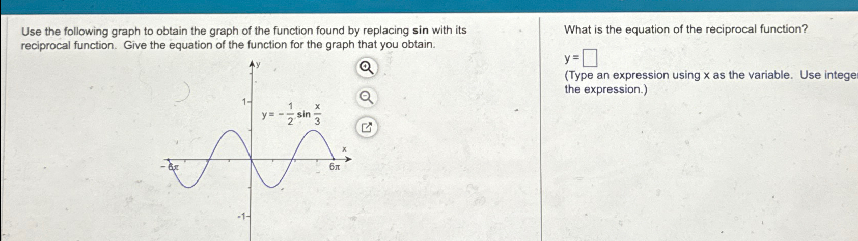 Solved Use the following graph to obtain the graph of the | Chegg.com
