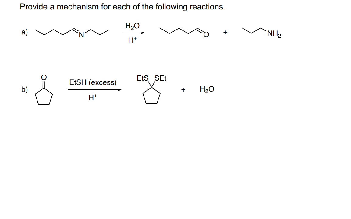 Solved Provide a mechanism for each of the following | Chegg.com