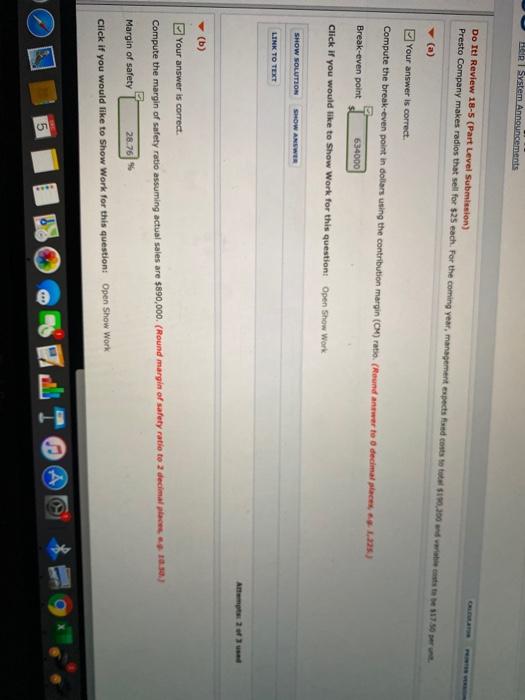 Solved HER I System Announcements Do It! Review 18-5 (Part | Chegg.com