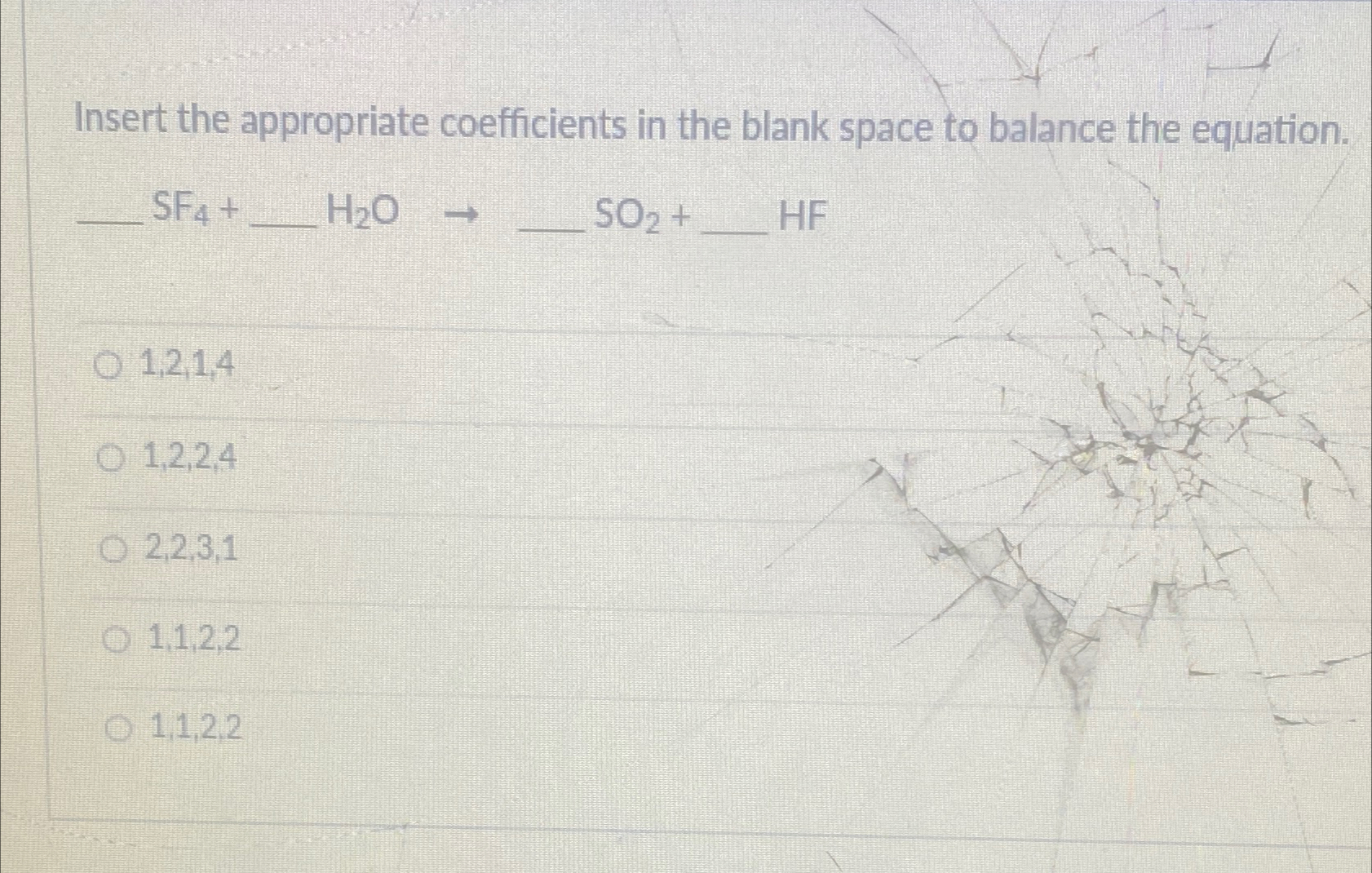 Solved Insert the appropriate coefficients in the blank | Chegg.com