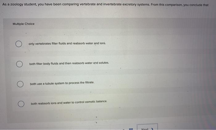 Solved Saved Help Compare conformers and regulators Animals | Chegg.com