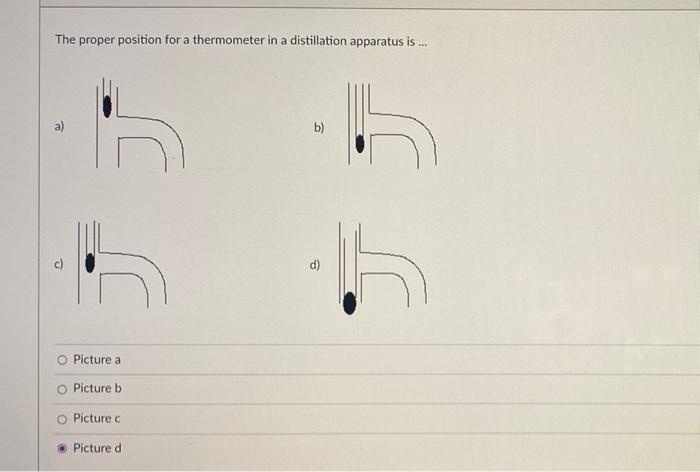 Solved The proper position for a thermometer in a | Chegg.com