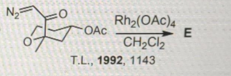 Solved N, Nz E Rh2(OAC)4 -ОАс CH2Cl2 T.L., 1992, 1143 | Chegg.com