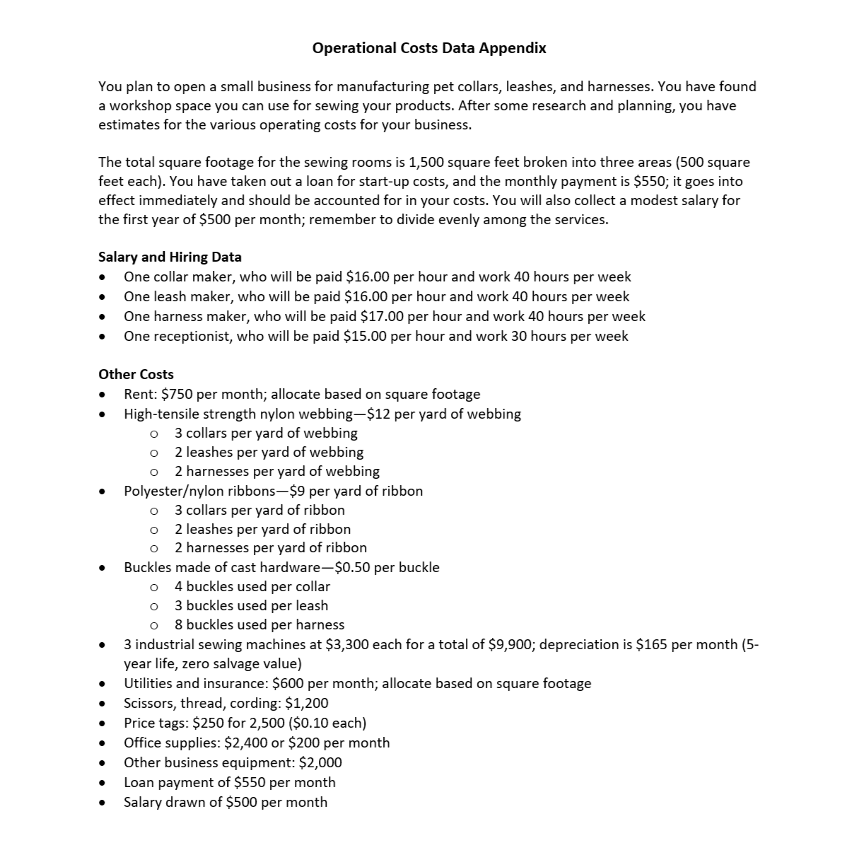 Solved Milestone One - ﻿Cost | Chegg.com