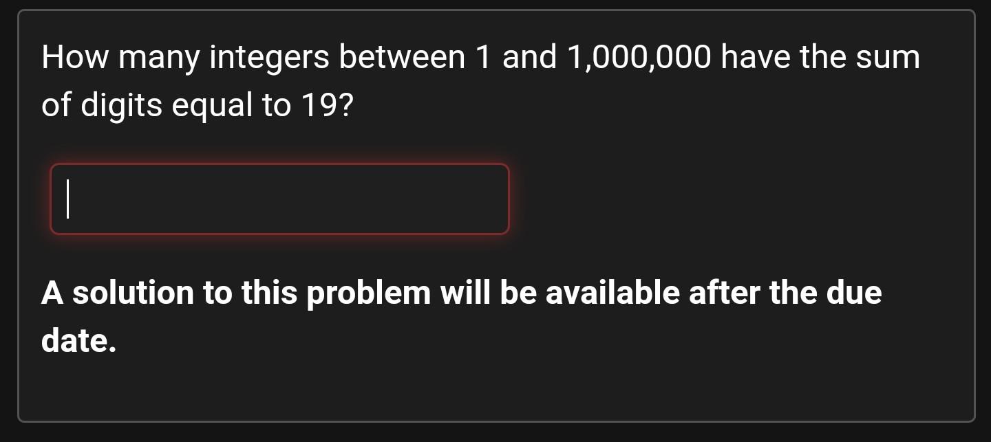 Solved How many integers between 1 and 1,000,000 have the | Chegg.com