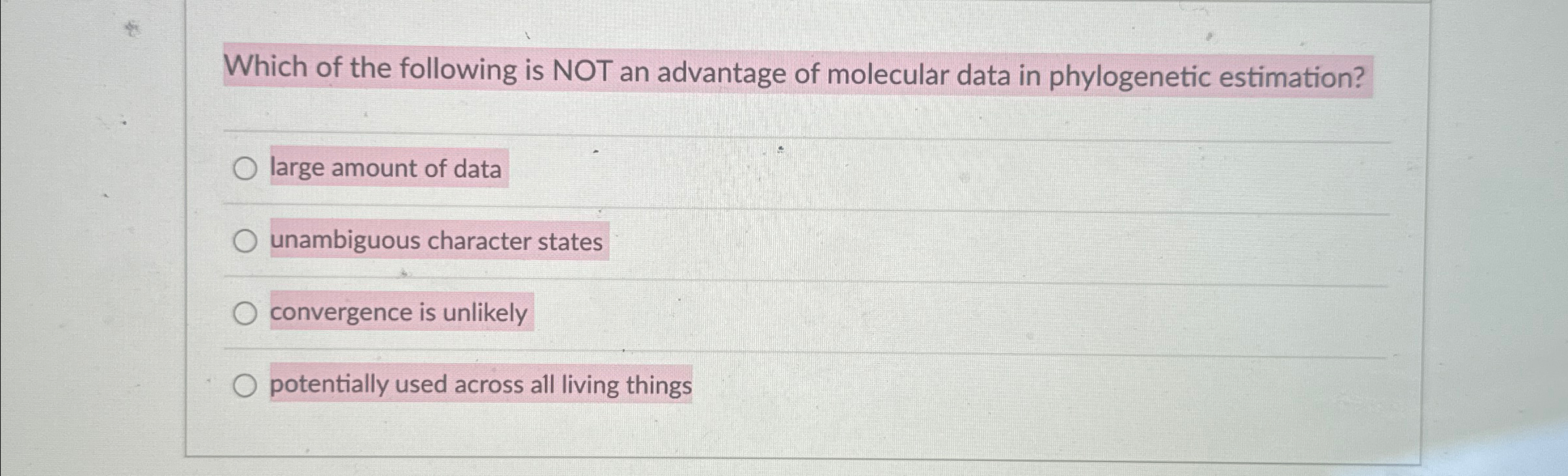 Solved Which of the following is NOT an advantage of | Chegg.com