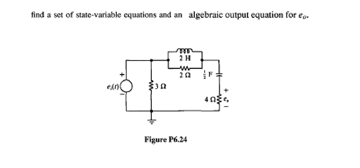 Solved find a set of state-variable equations and an | Chegg.com