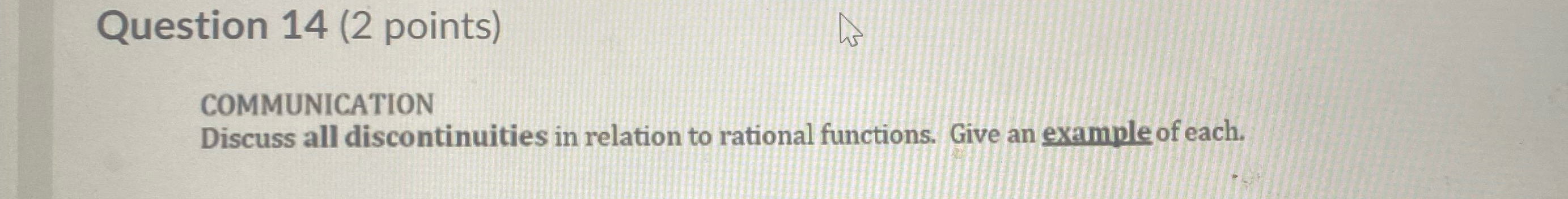 Solved Discuss all discontinuities in relation to rational | Chegg.com