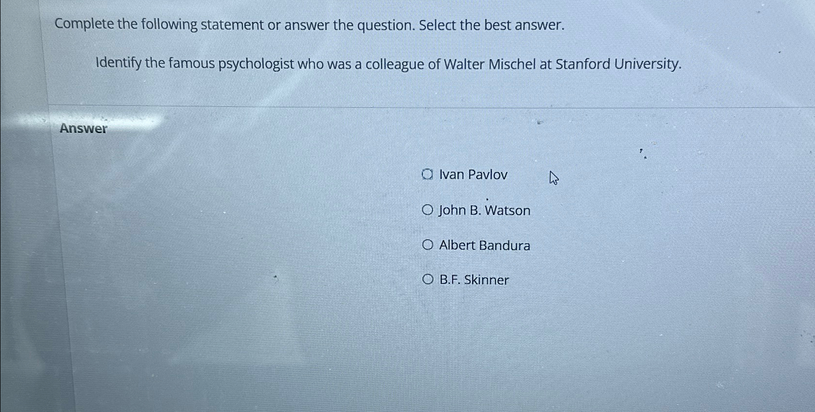 Solved Complete the following statement or answer the | Chegg.com