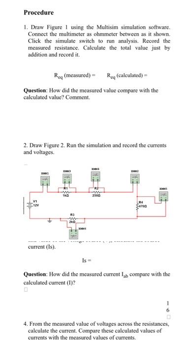 Solved RESISTORS IN SERIES (USING MULTISIM) Objectives 1. | Chegg.com