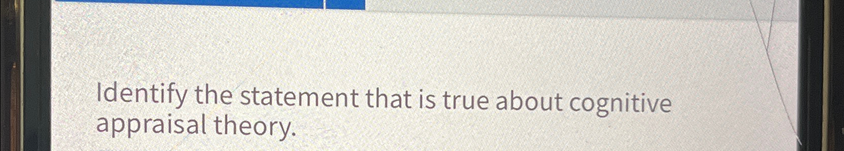Solved Identify the statement that is true about cognitive | Chegg.com