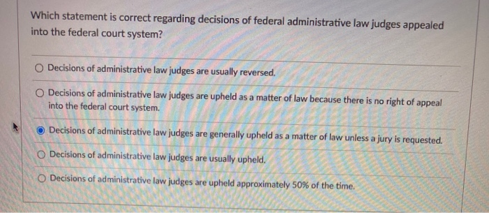 Solved Which statement is correct regarding decisions of | Chegg.com