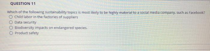 Solved QUESTION 17 What best describes the SASB's | Chegg.com