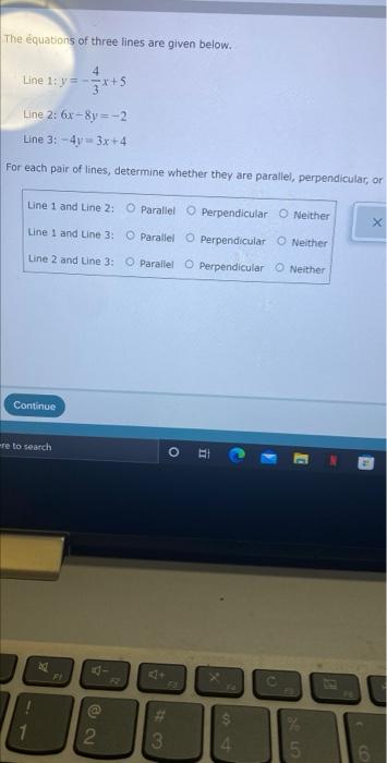Solved The equations of three lines are given below. 4 Line | Chegg.com