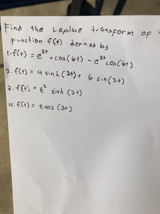 Solved of Find the Laplace transform Function f(t) defined | Chegg.com