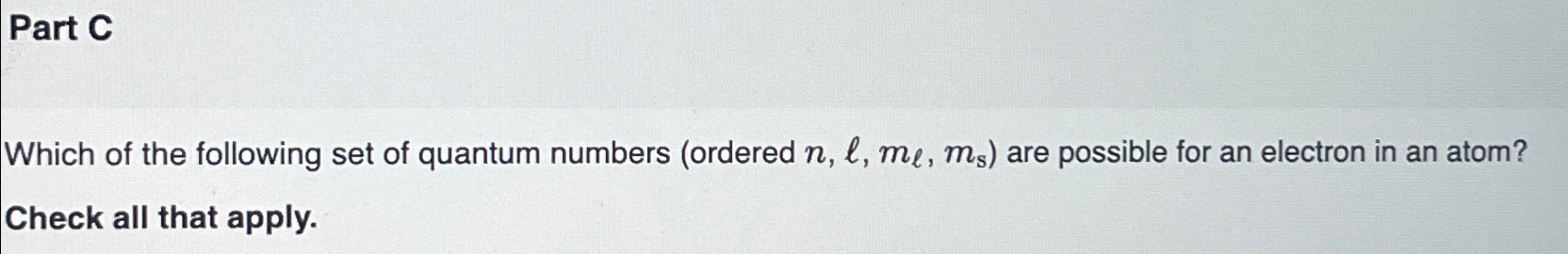 Solved Learning Goal:To learn the restrictions on each | Chegg.com