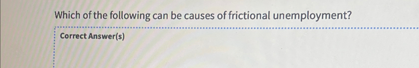 Solved Which of the following can be causes of frictional | Chegg.com
