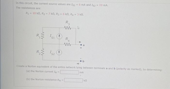 Solved In this circuit, the current source values are IS1=6 | Chegg.com