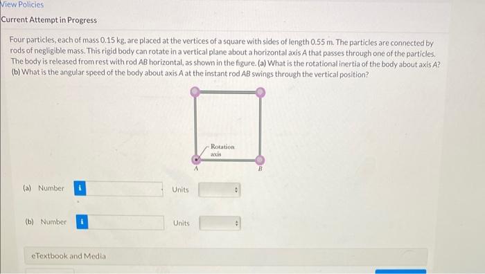 Solved In the figure, a thin uniform rod (mass 4.9 kg, | Chegg.com