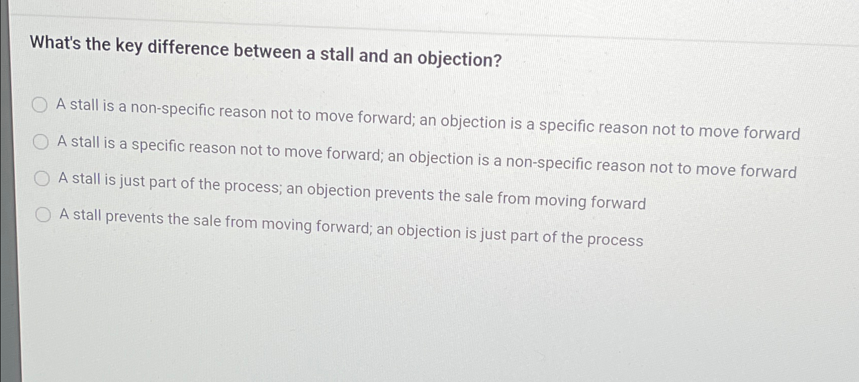 Solved What's the key difference between a stall and an | Chegg.com