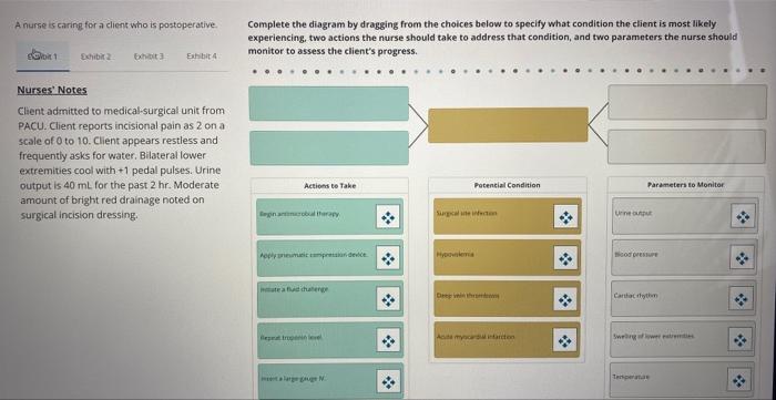 Solved A nurse is caring for a client who is postoperative. | Chegg.com