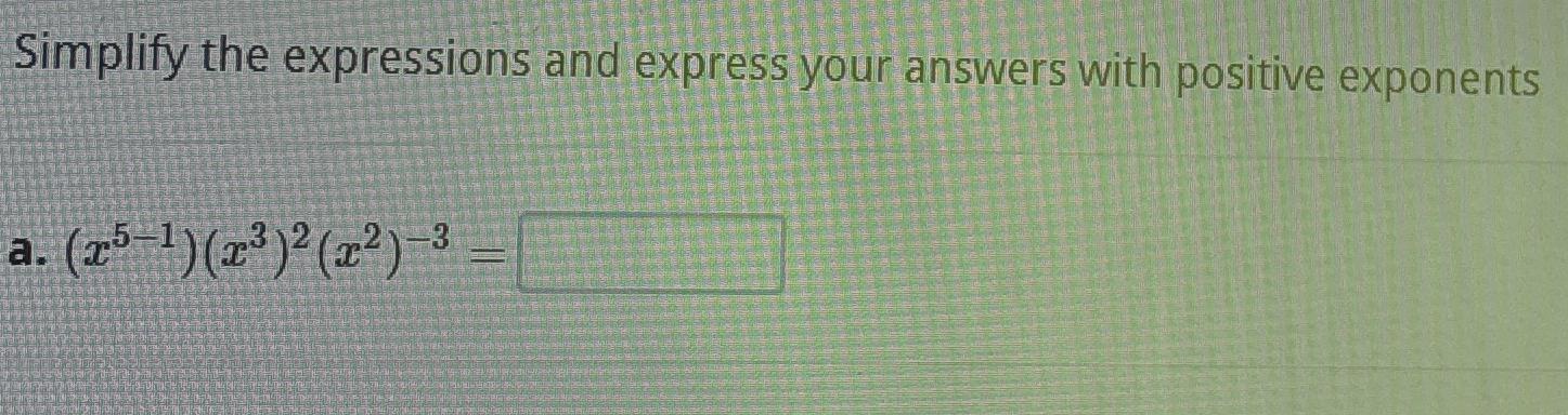 Solved Simplify the expressions and express your answers | Chegg.com
