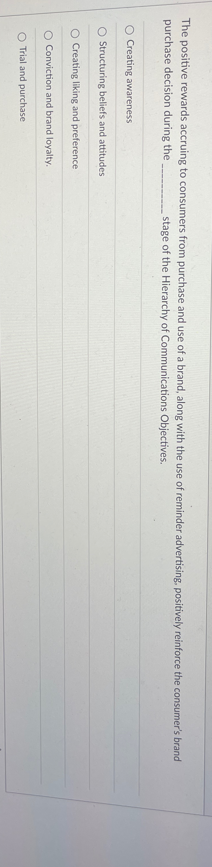 Solved The positive rewards accruing to consumers from | Chegg.com