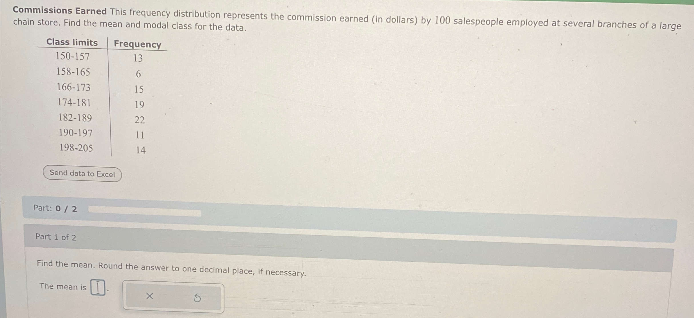 Solved Commissions Earned This frequency distribution | Chegg.com