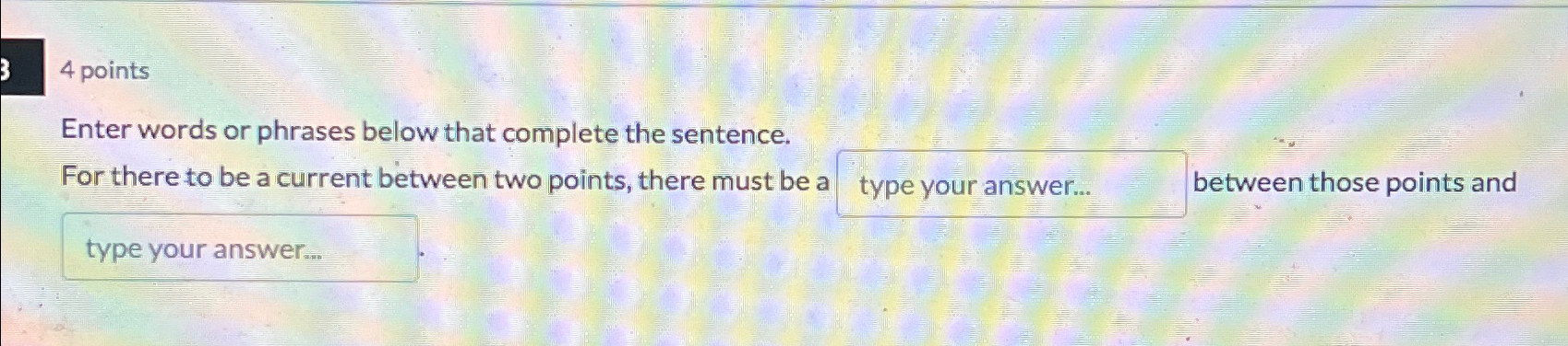 Solved Enter words or phrases below that complete the | Chegg.com