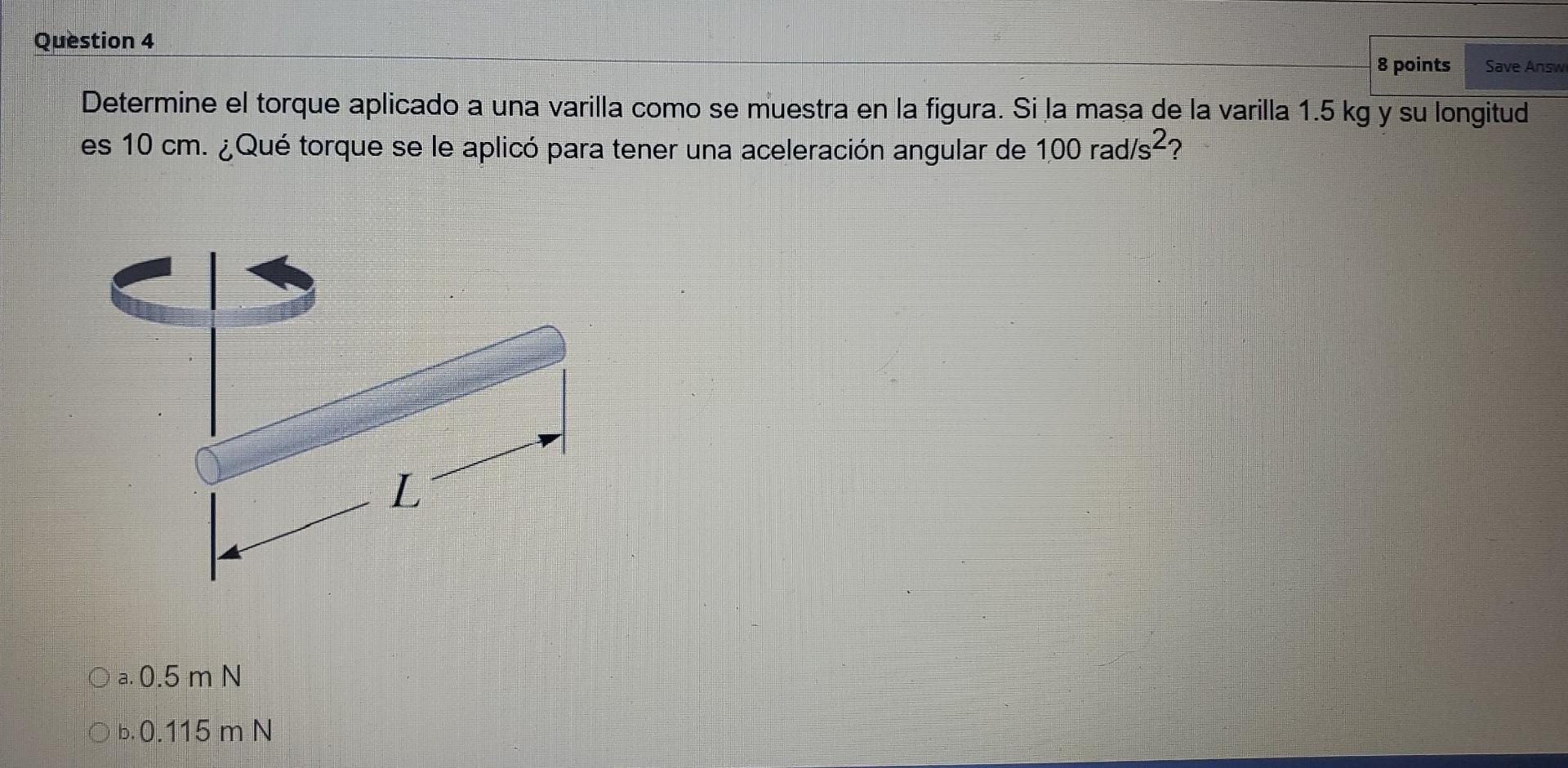 Solved Determine the torque applied to a rod as shown in the | Chegg.com