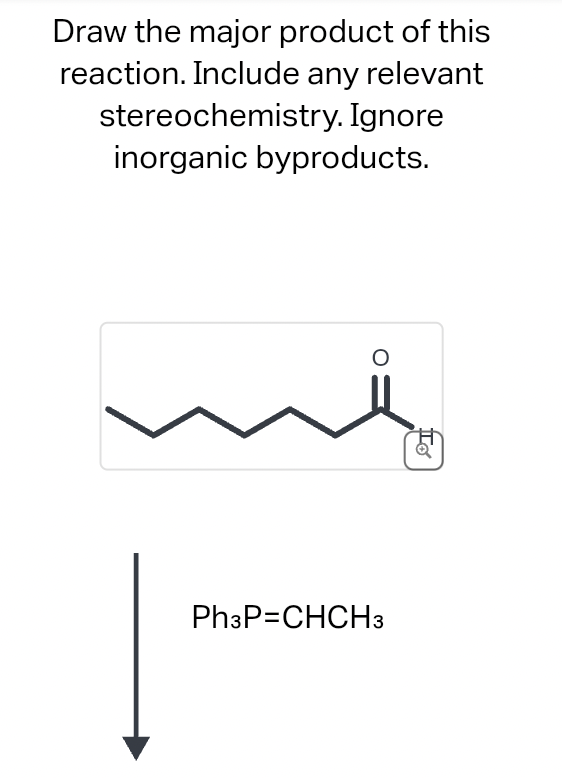 Solved Draw the major product of thisreaction. Include any | Chegg.com