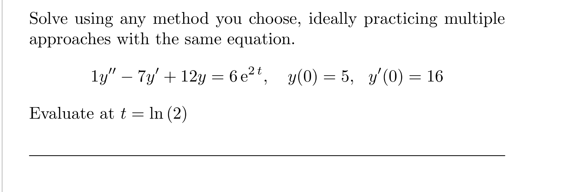 Solved Solve using any method you choose, ideally practicing | Chegg.com