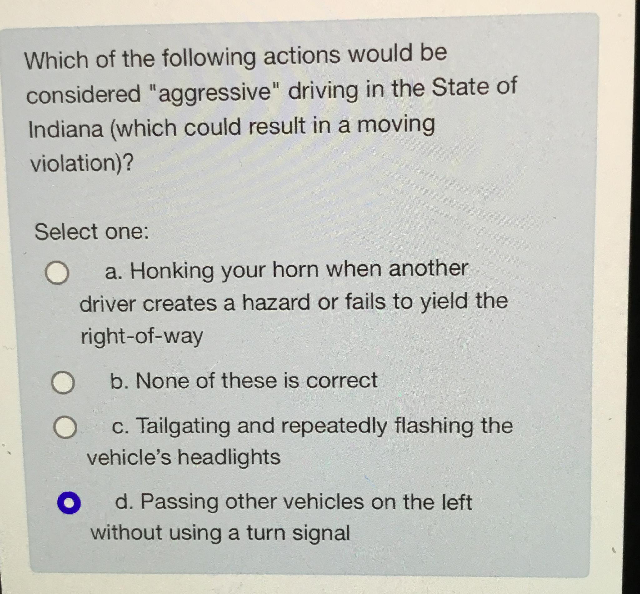Which of the following actions would be considered | Chegg.com
