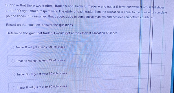 Solved Suppose that there two traders- ﻿Trader A and Trader | Chegg.com