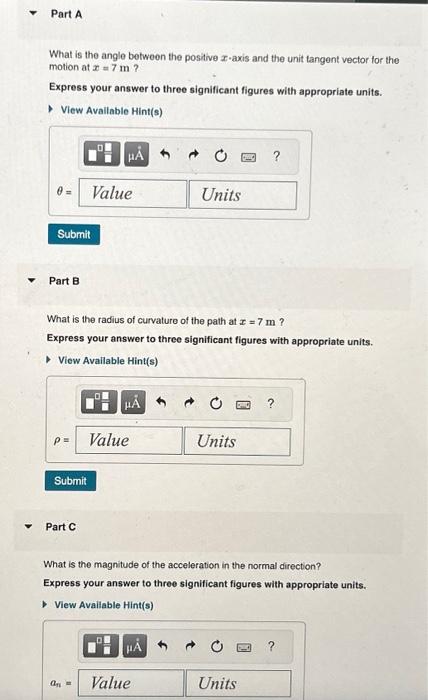 Solved Learning Goal: To calculate the normal and tangential | Chegg.com