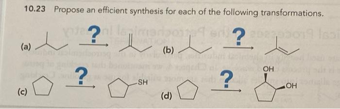Solved Propose an efficient synthesis for the following | Chegg.com