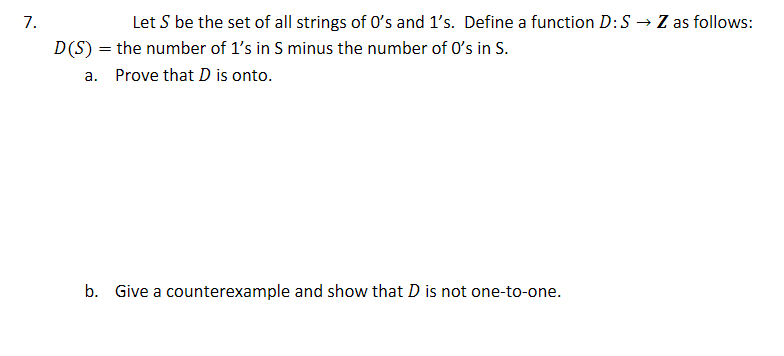 Solved Let S ﻿be the set of all strings of 0 's and 1' ﻿s. | Chegg.com